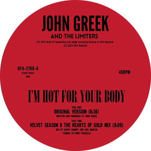 John Greek & The Limiters - I'm Hot for Your Body