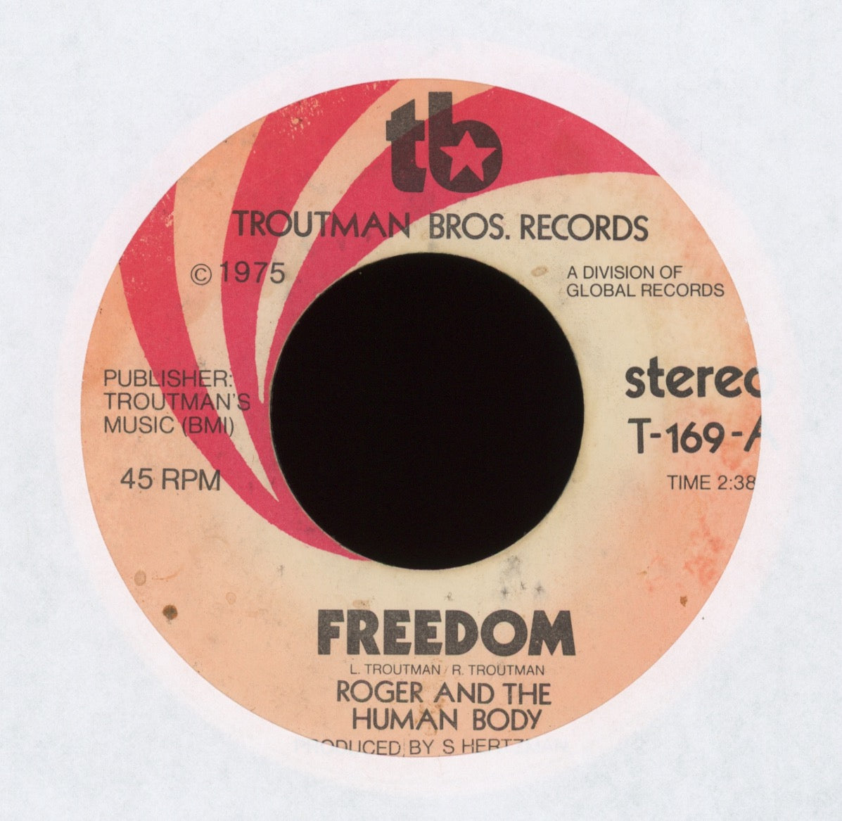 Roger & The Human Body - Freedom on Troutman Bros Funk 45