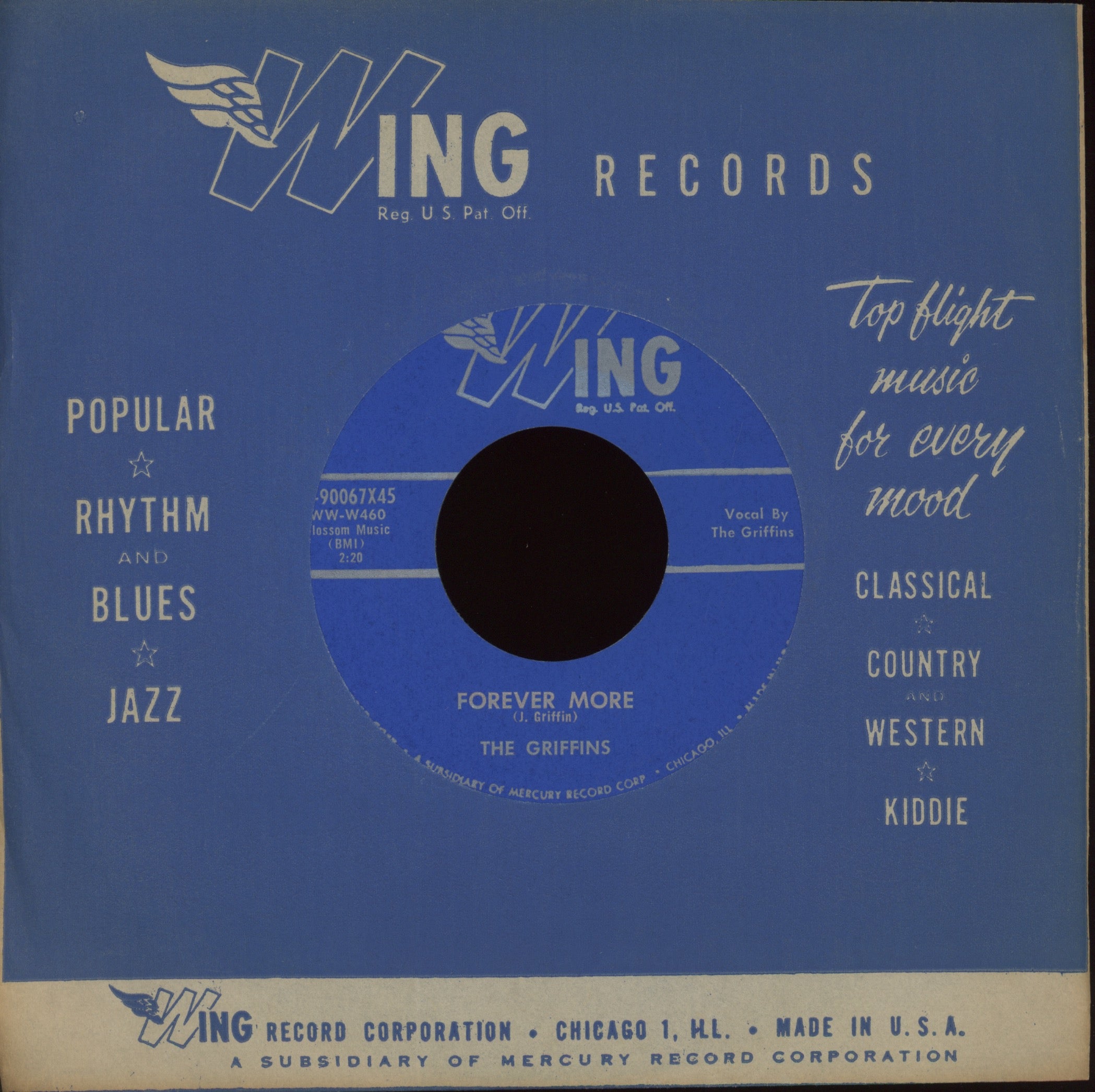 The Griffins - Forever More on Wing R&B Doo Wop 45
