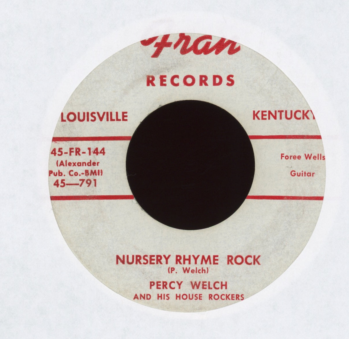 Percy Welch And His House Rockers - Back Door Man on Fran R&B Rocker 4 ...