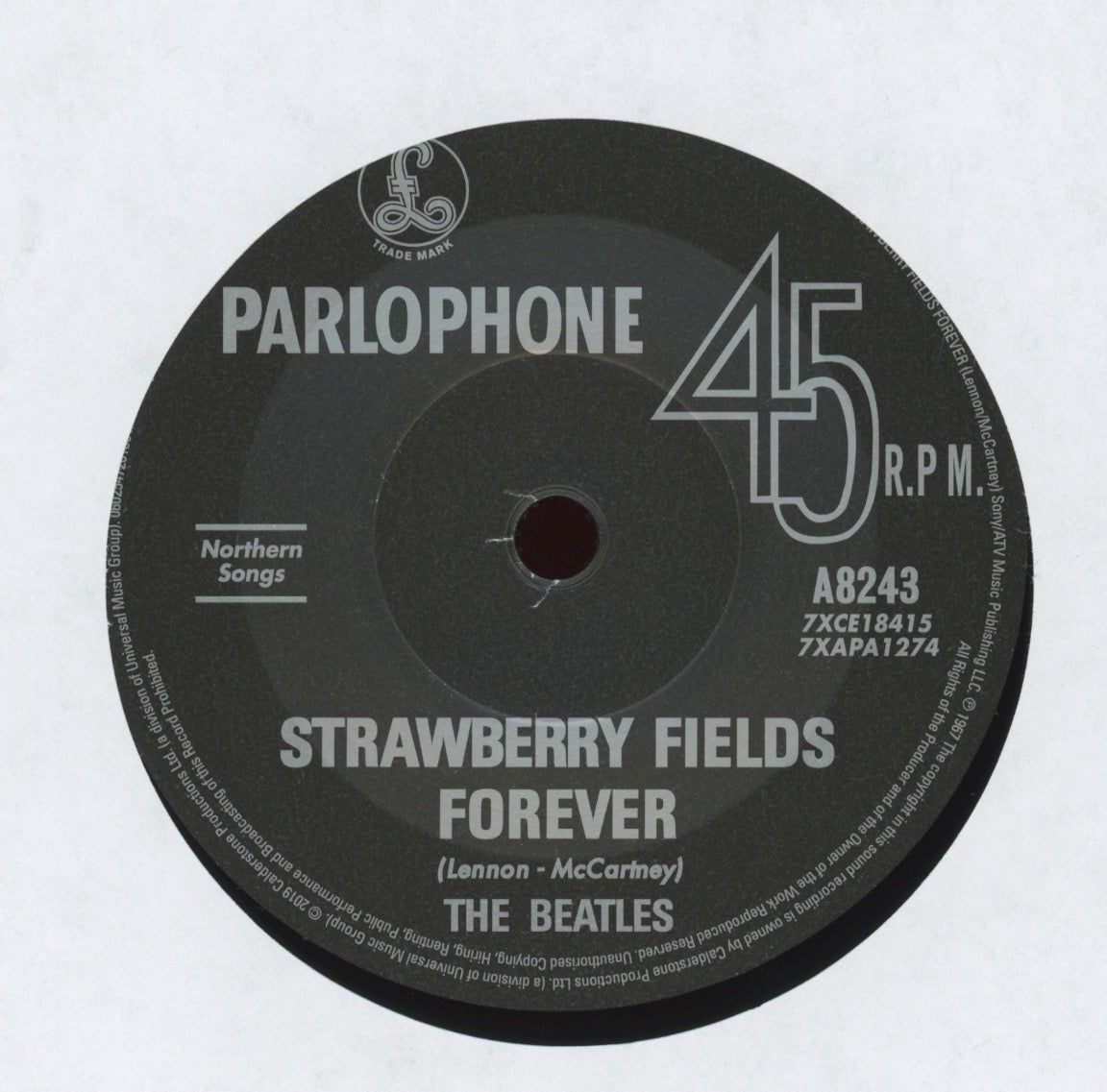 The Beatles - Strawberry Fields Forever / Penny Lane on Parlophone 7"