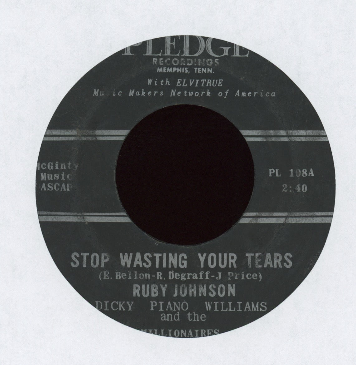 Ruby Johnson - I Received Your Message on Pledge R&B Northern Soul 45