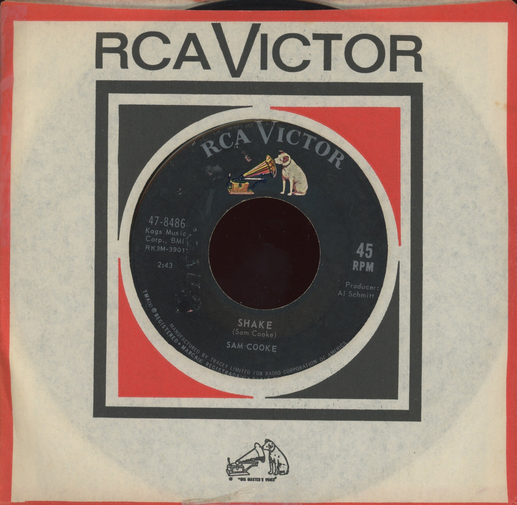 Sam Cooke - Shake on RCA Soul 45