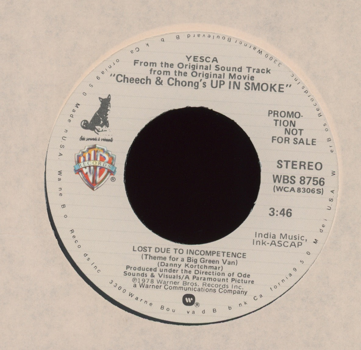 Yesca - Lost Due To Incompetence (Theme For A Big Green Van) on Warner