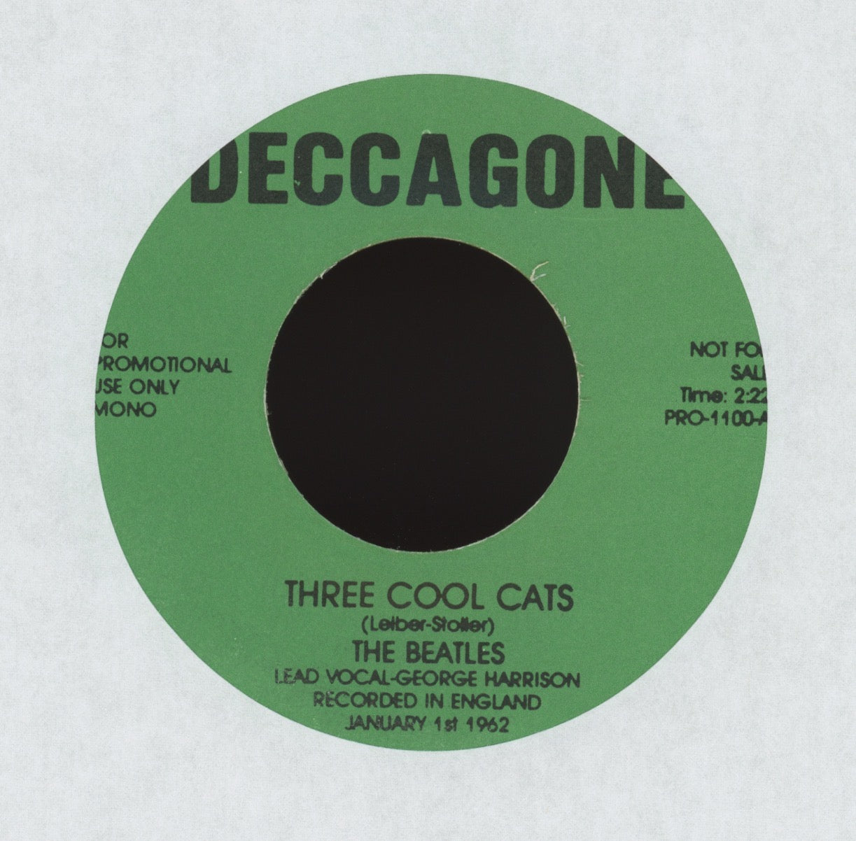 The Beatles - Three Cool Cats on Deccagone Unofficial Green Vinyl With