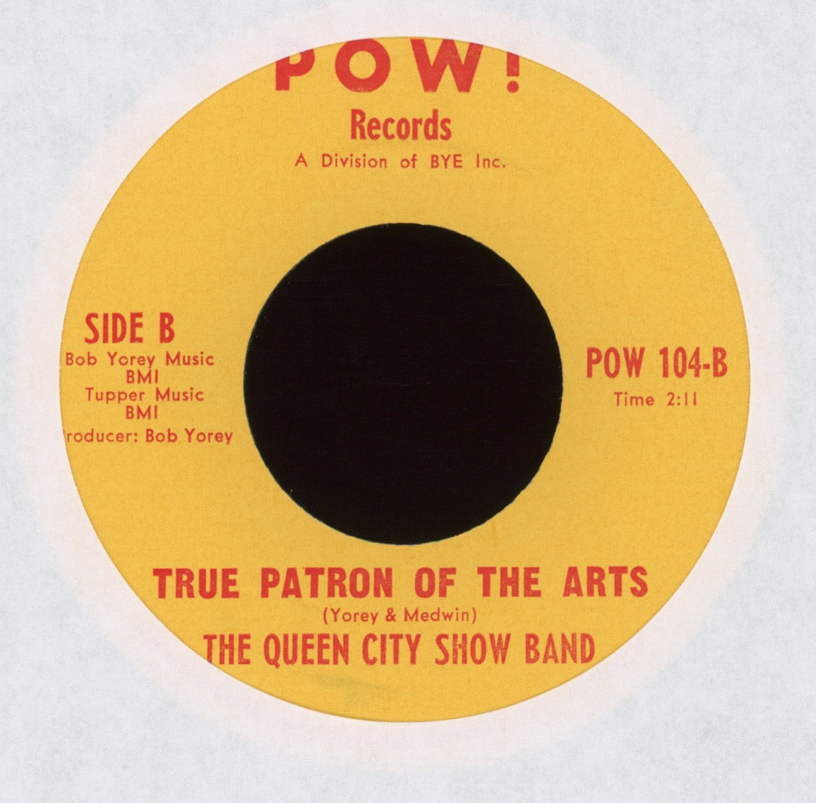 The Queen City Show Band - The Patron of the Arts Funk 45