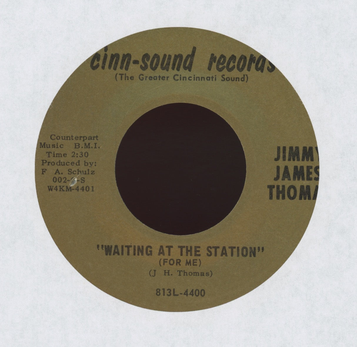 Jimmy James Thomas - I Can't Dance on Cinn-Sound Funk 45