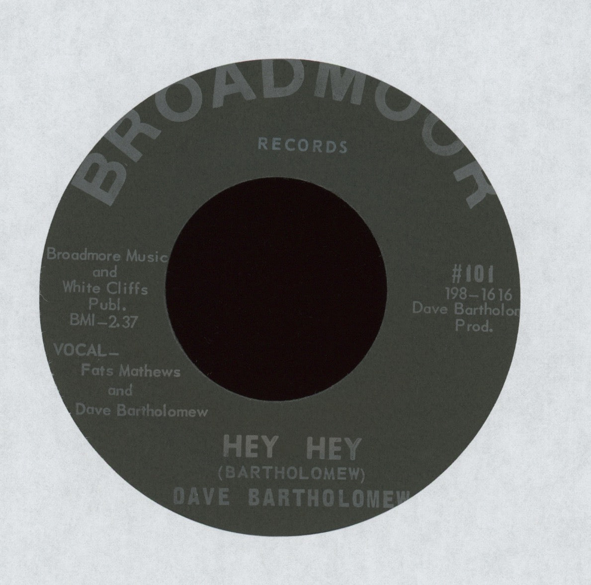 Dave Bartholomew - Hey-Hey on Broadmoor NOLA R&B Funk 45