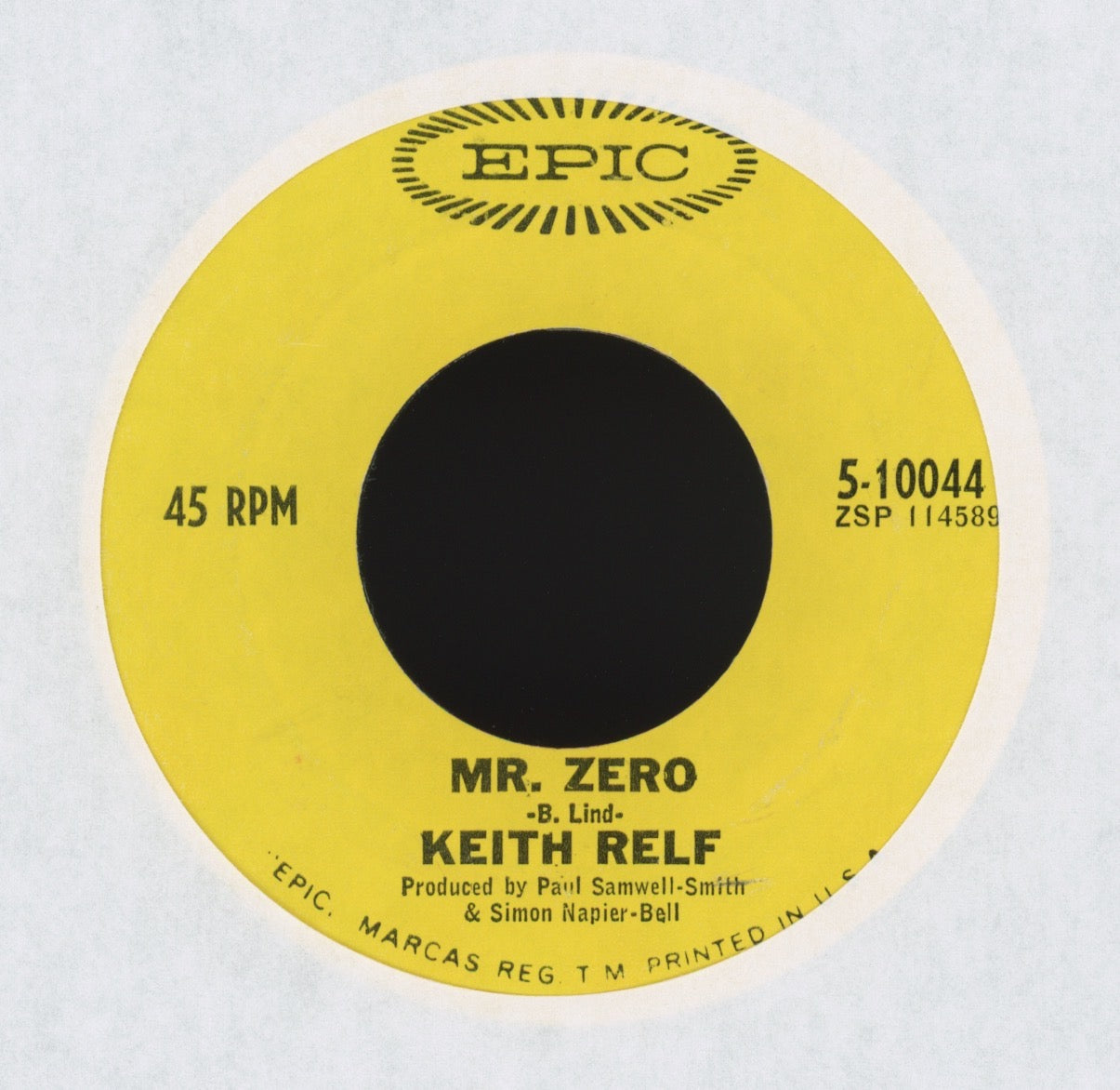 Keith Relf - Mr. Zero / Knowing