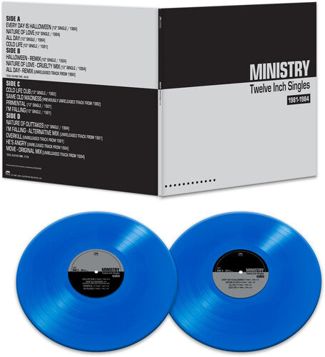 Ministry - Twelve Inch Singles 1981-1984 [Blue Vinyl] – Plaid Room Records