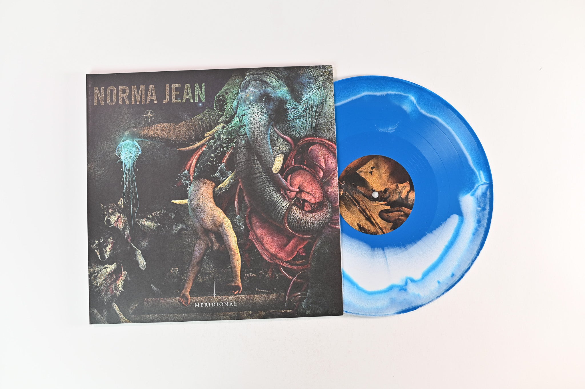 Norma Jean - Meridional on Razor & Tie Blue/White Smash Reissue