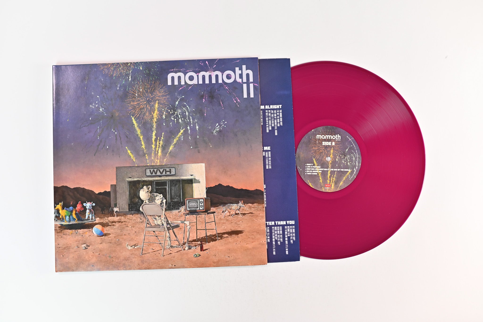 Mammoth WVH - Mammoth II on BMG Ltd Translucent Grape With Signed Inse