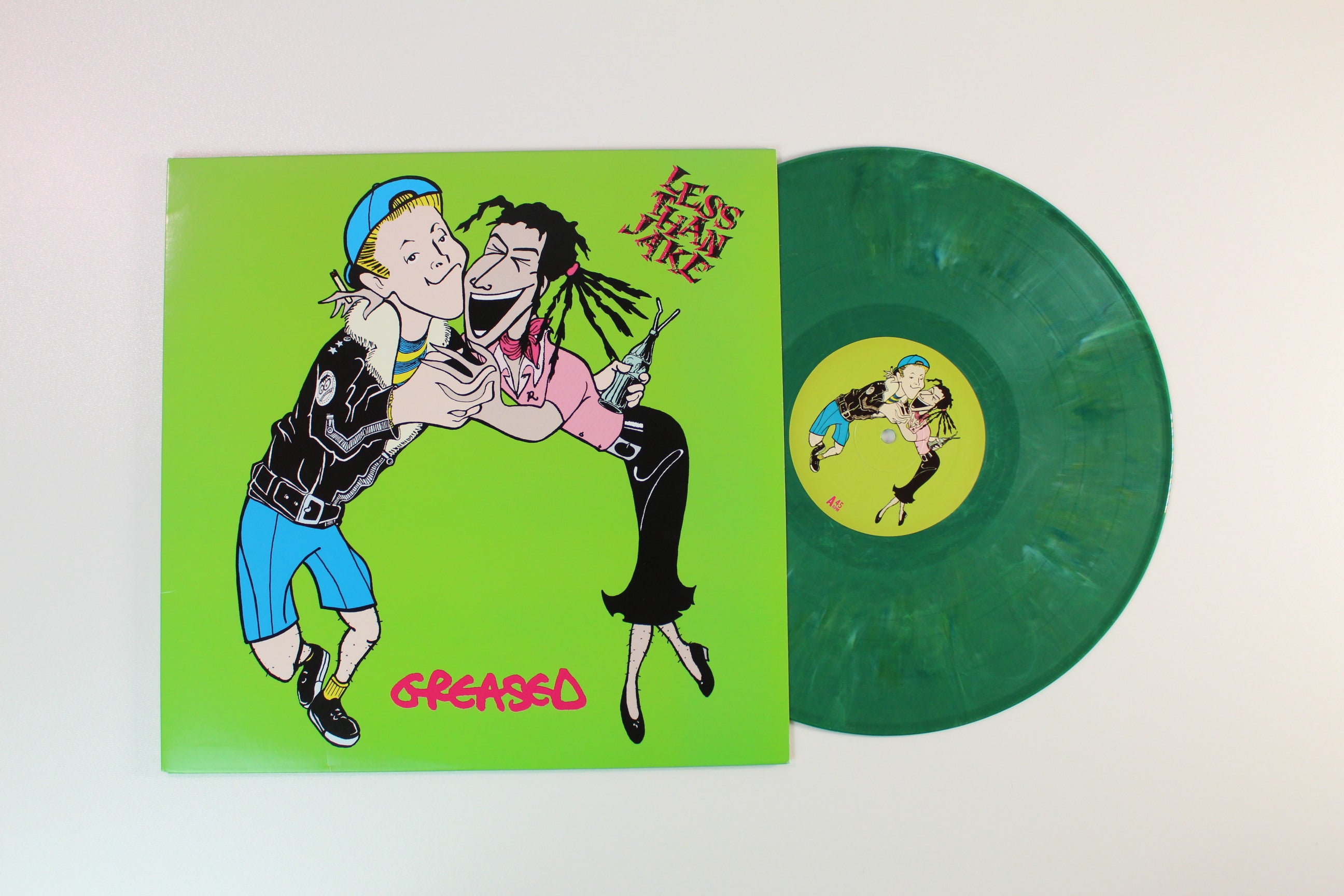 Less Than Jake - Greased on No Idea Light Green Vinyl Reissue