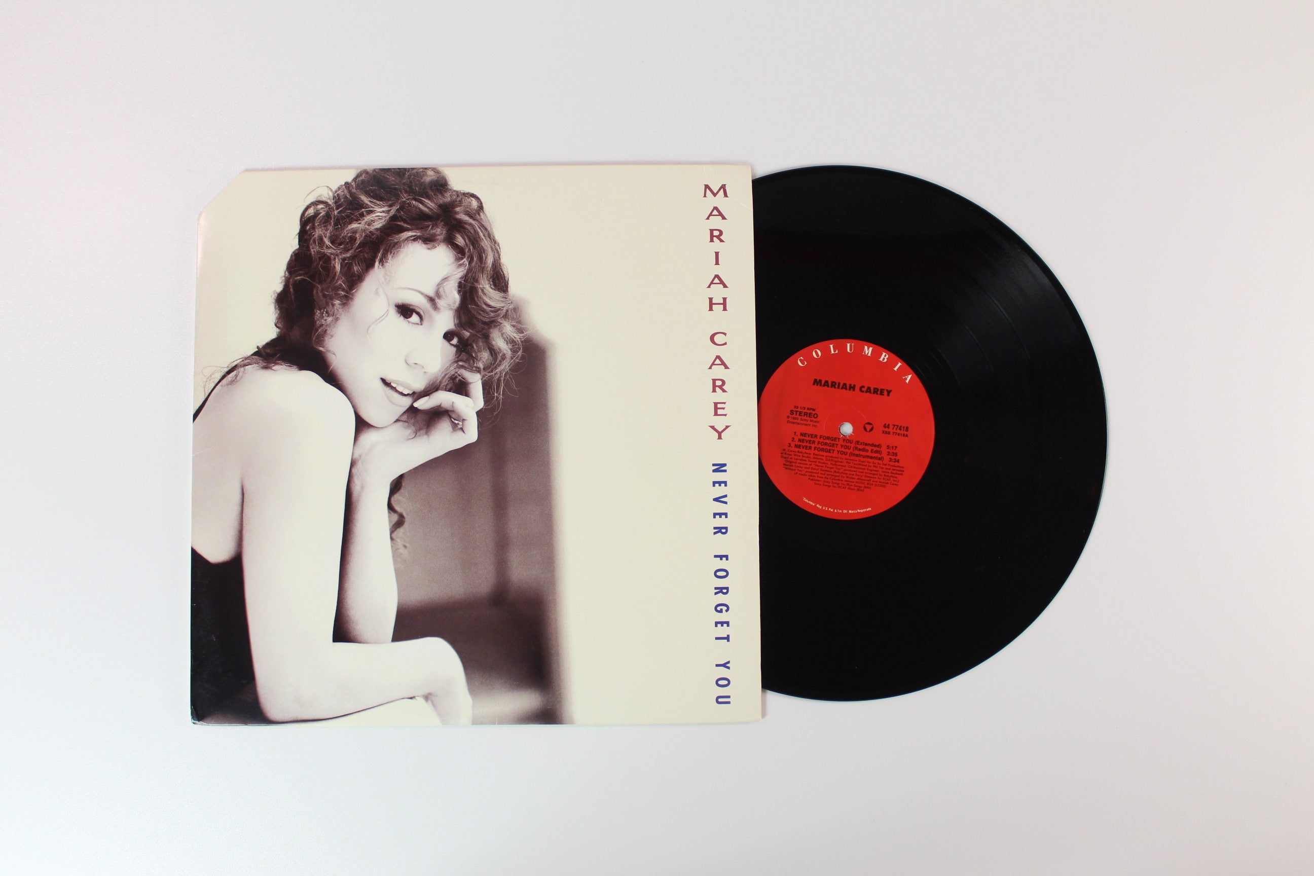 Mariah Carey - Never Forget You on Columbia 12" Single