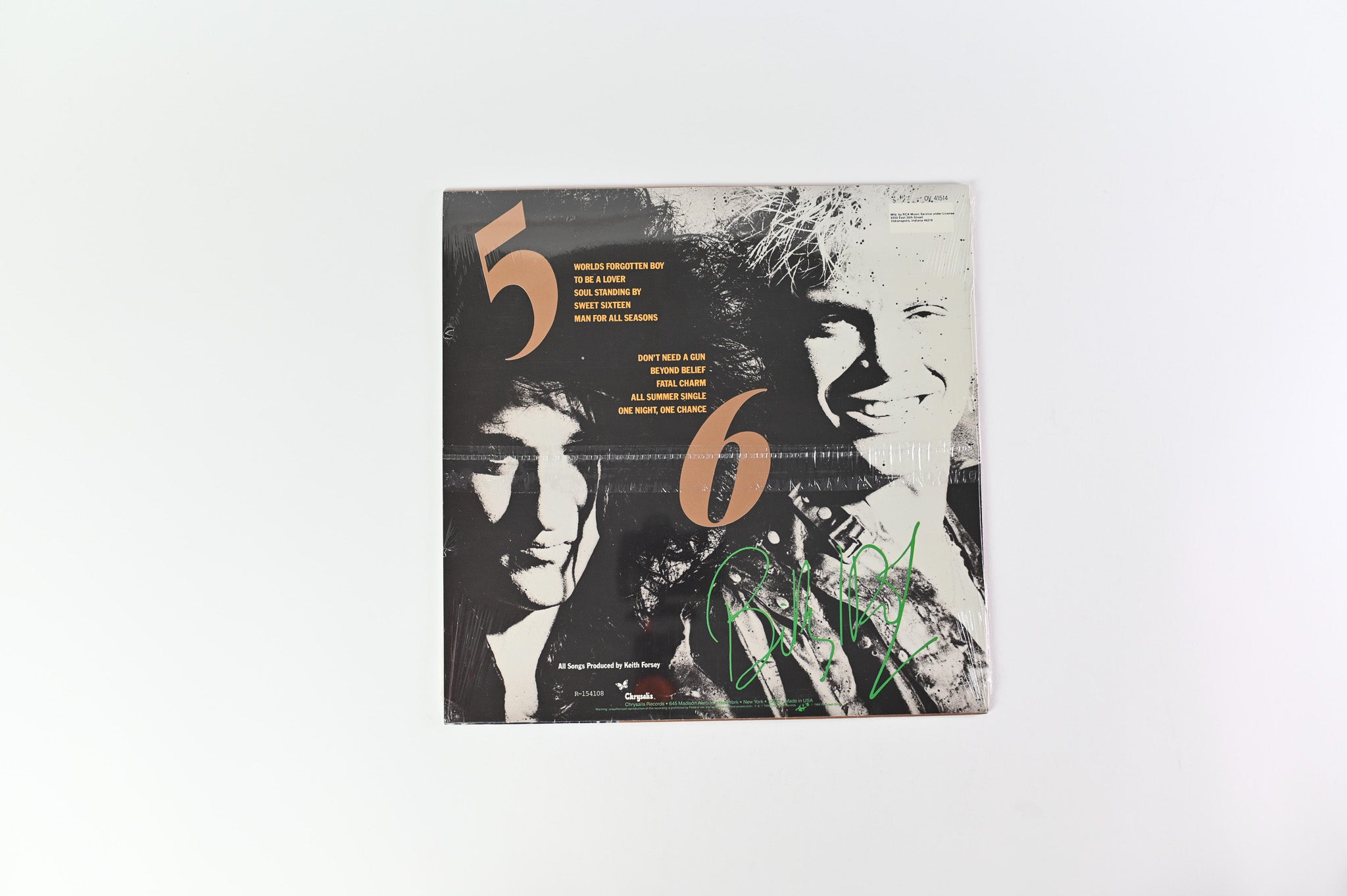 Billy Idol Whiplash Smile On Chrysalis Sealed Club Edition