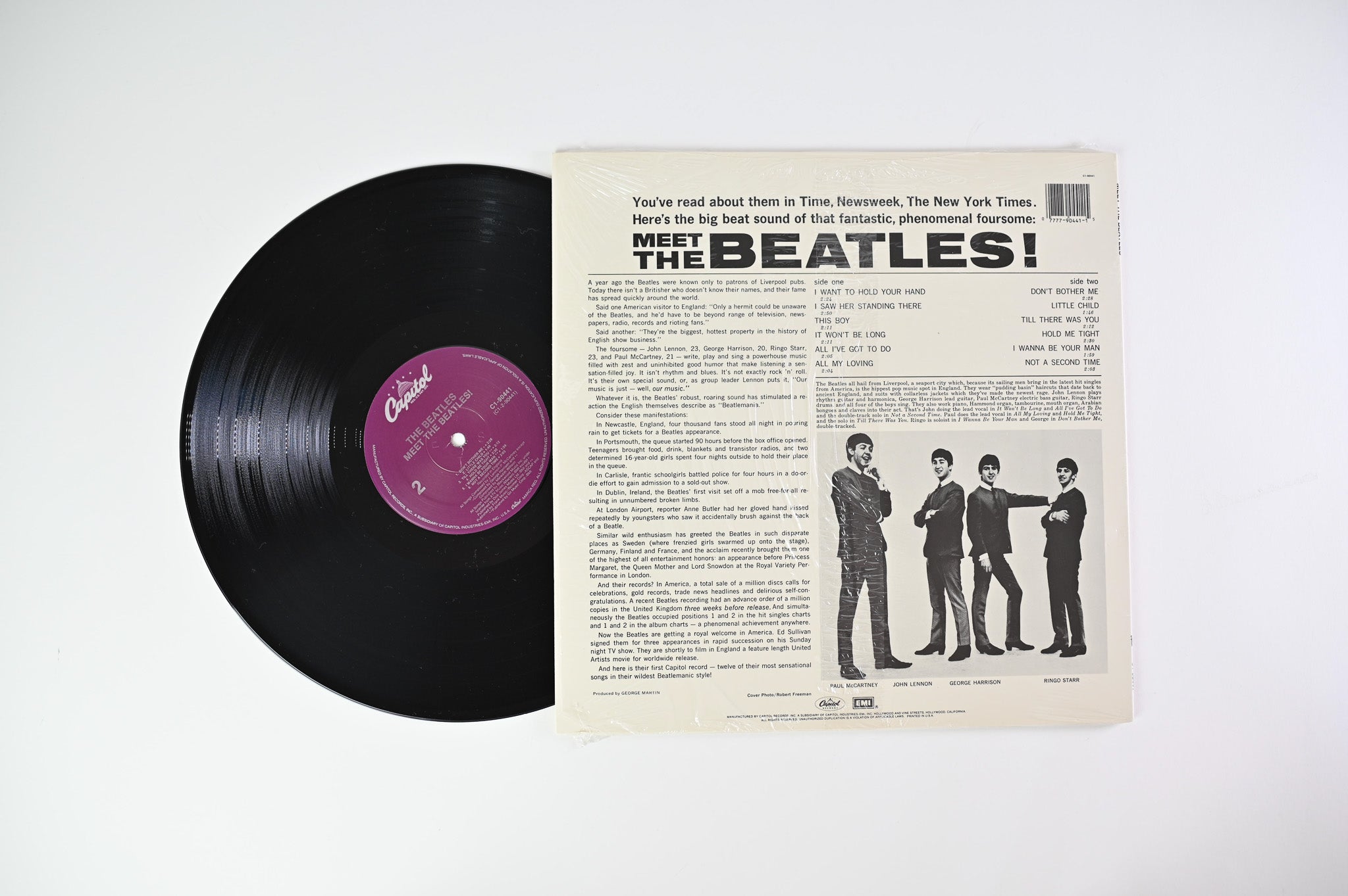 The Beatles - Meet The Beatles! on Capitol 1988 Purple Label Reissue