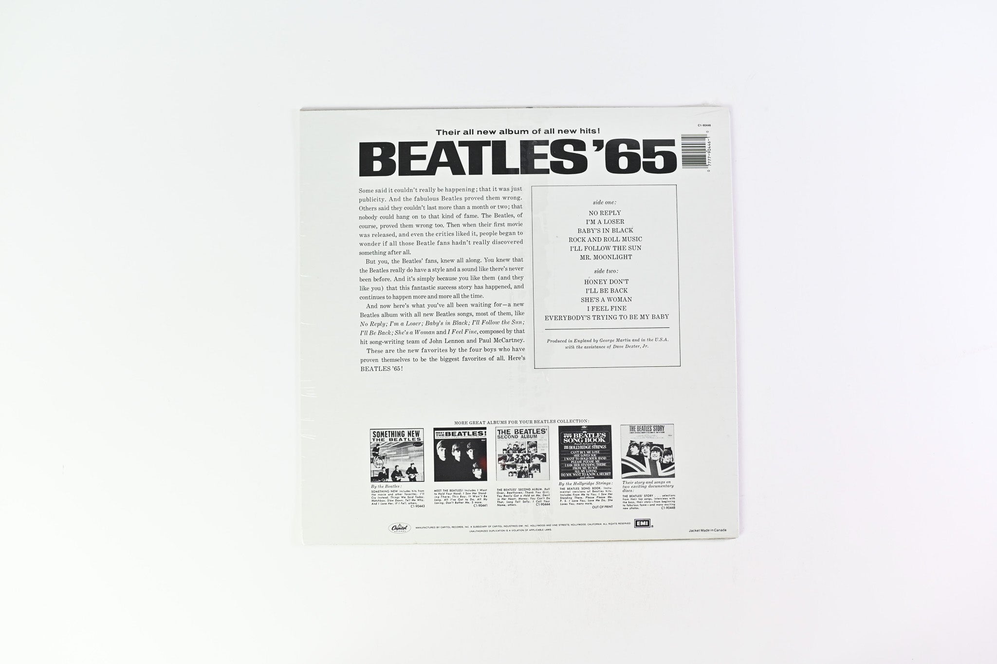 The Beatles - Beatles '65 on Capitol 1988 Purple Label Reissue Sealed