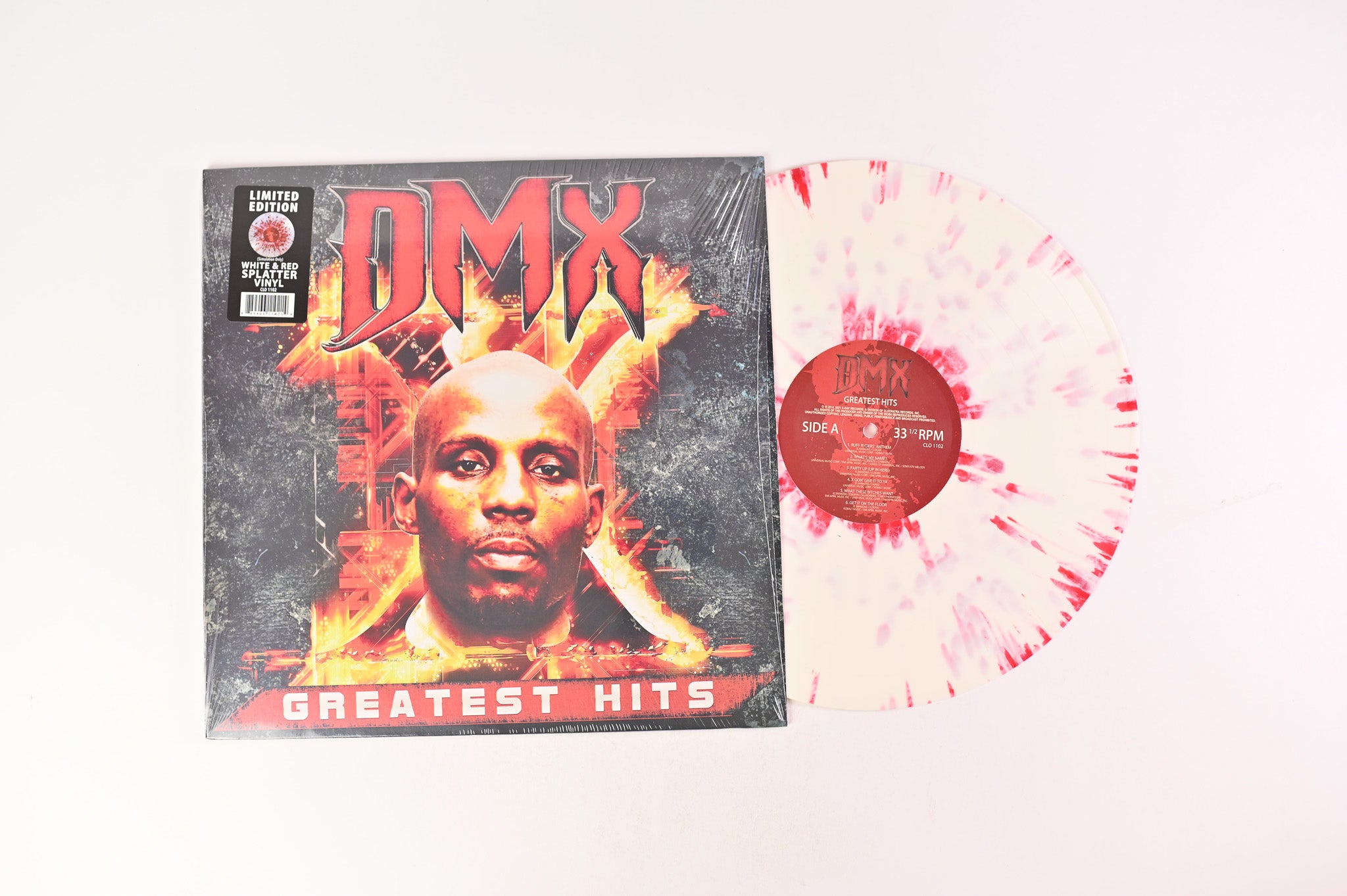 DMX - Greatest Hits on X-Ray Records Reissue on White & Red Splatter V
