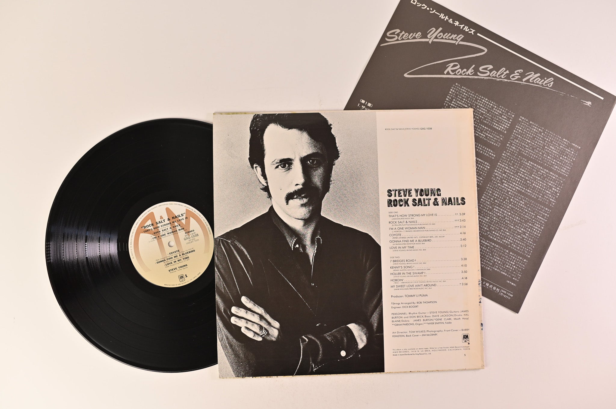 Steve Young - Rock Salt And Nails on A&M Records Japanese Pressing