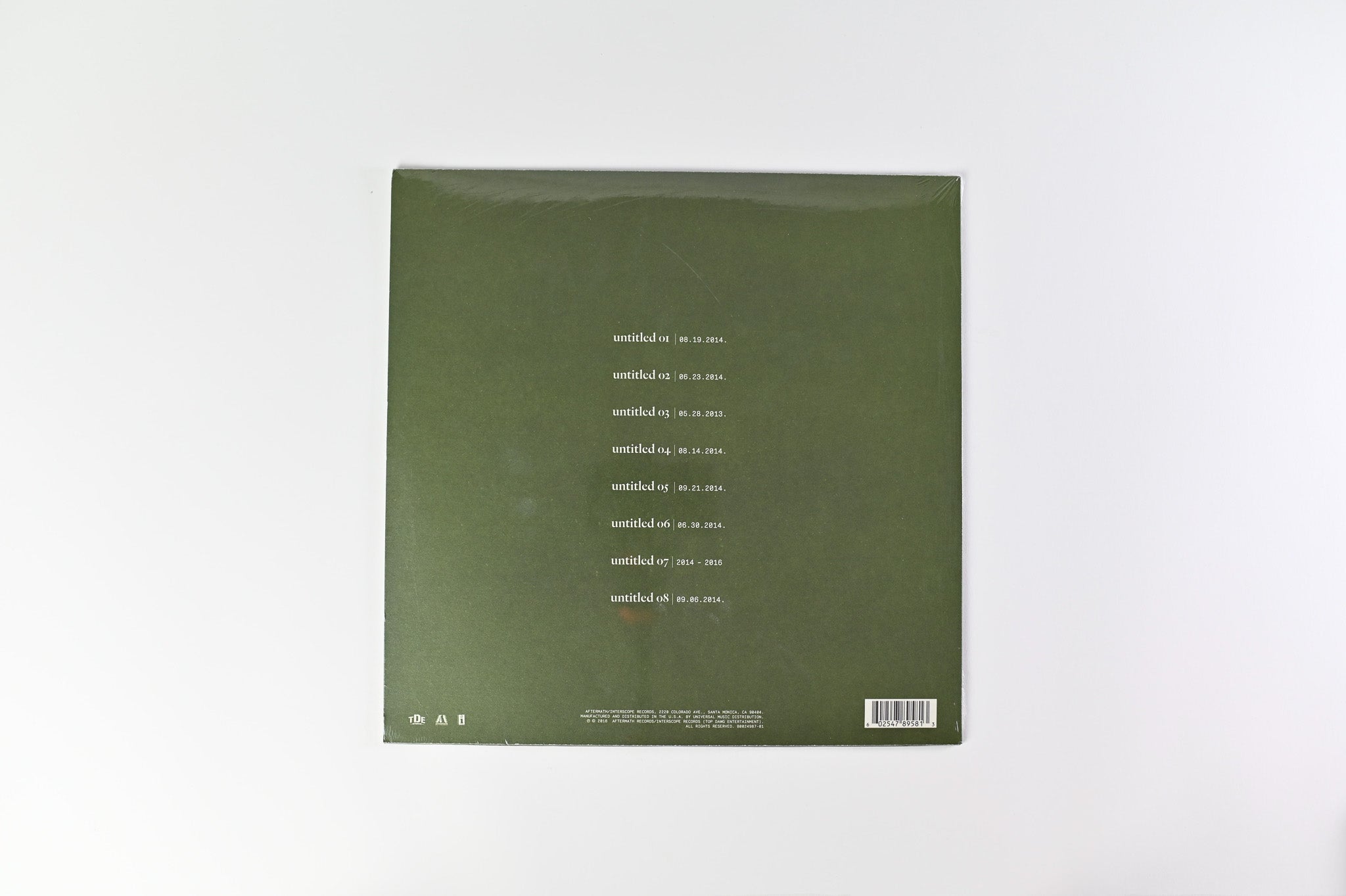 Kendrick Lamar - Untitled Unmastered. on Top Dawg/Aftermath/Interscope