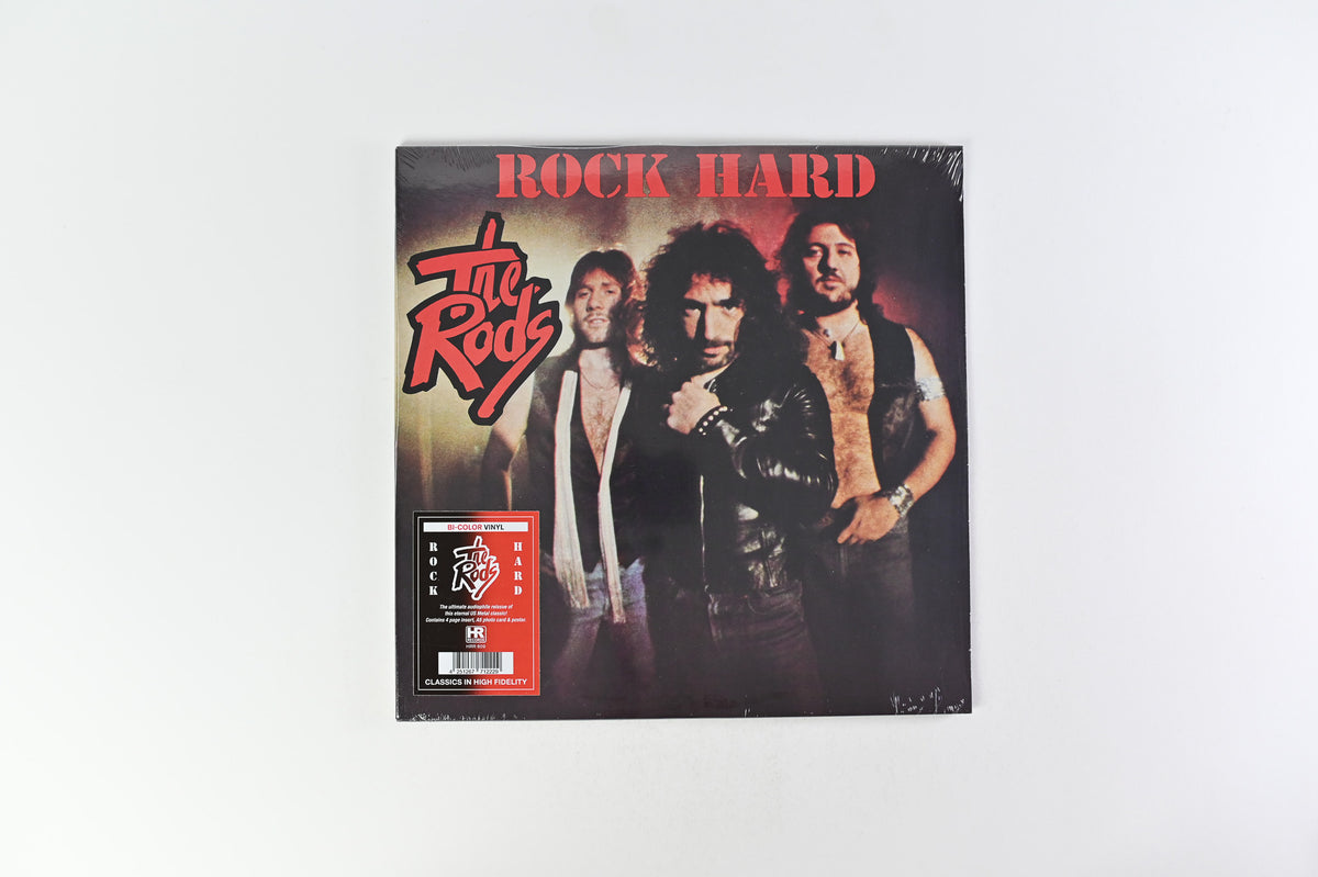 The Rods - Rock Hard Reissue SEALED on High ROller Records Bi-Color Vi ...