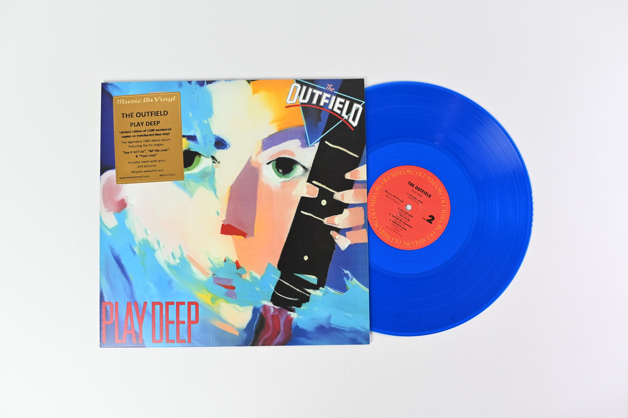 The Outfield - Play Deep on Music On Vinyl Ltd Numbered Blue Transluce