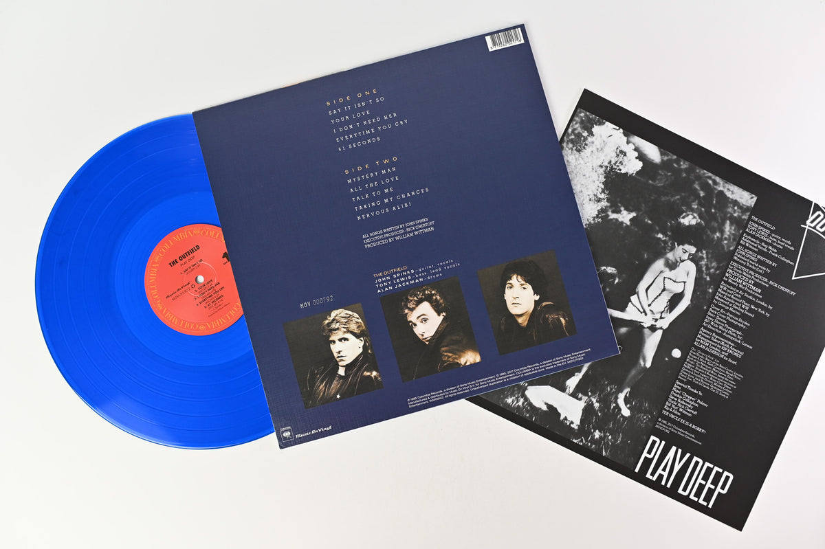 The Outfield - Play Deep on Music On Vinyl Ltd Numbered Blue Transluce ...