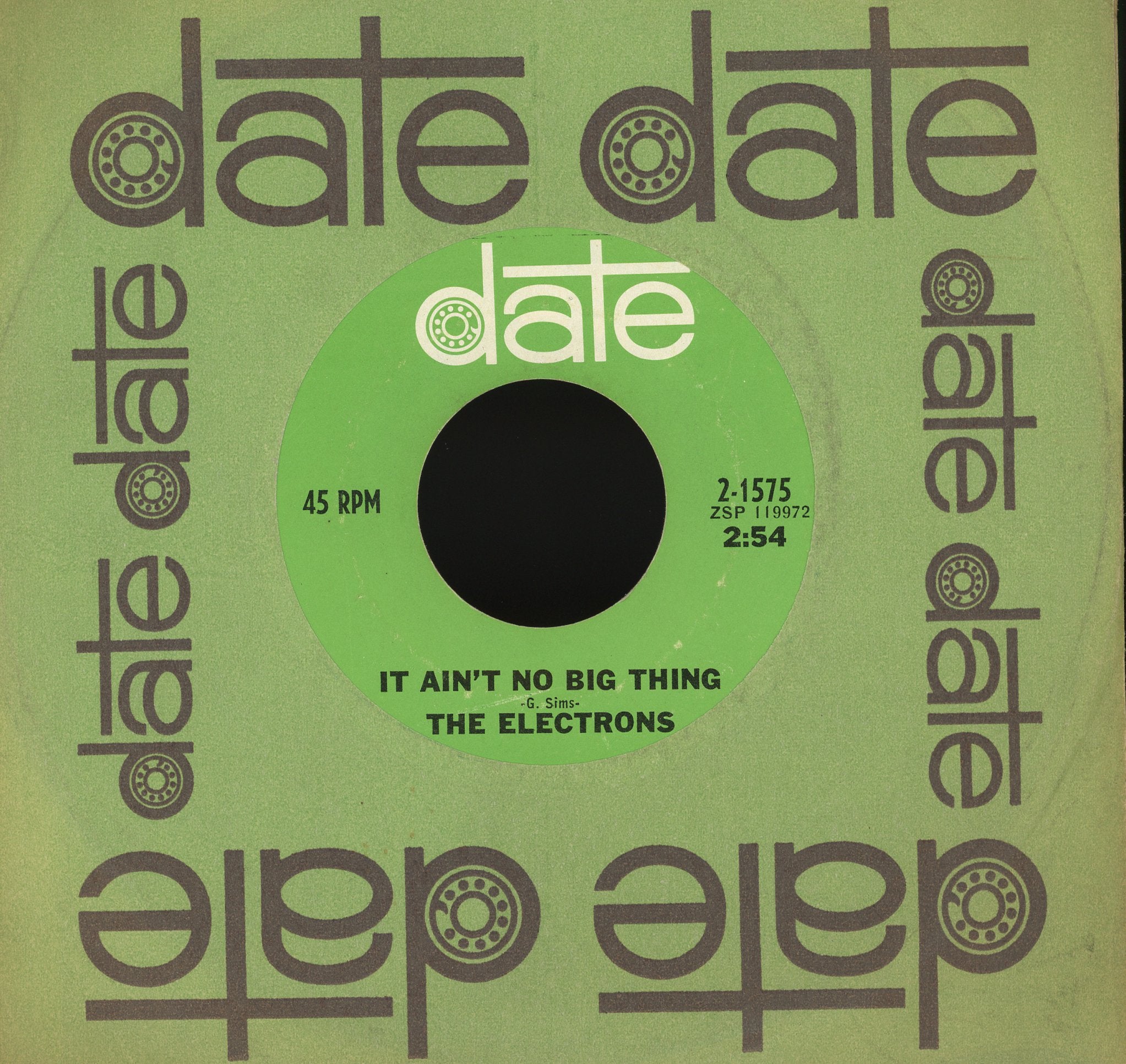 The Electrons - It Ain't No Big Thing / In The Midnight Hour on Date N