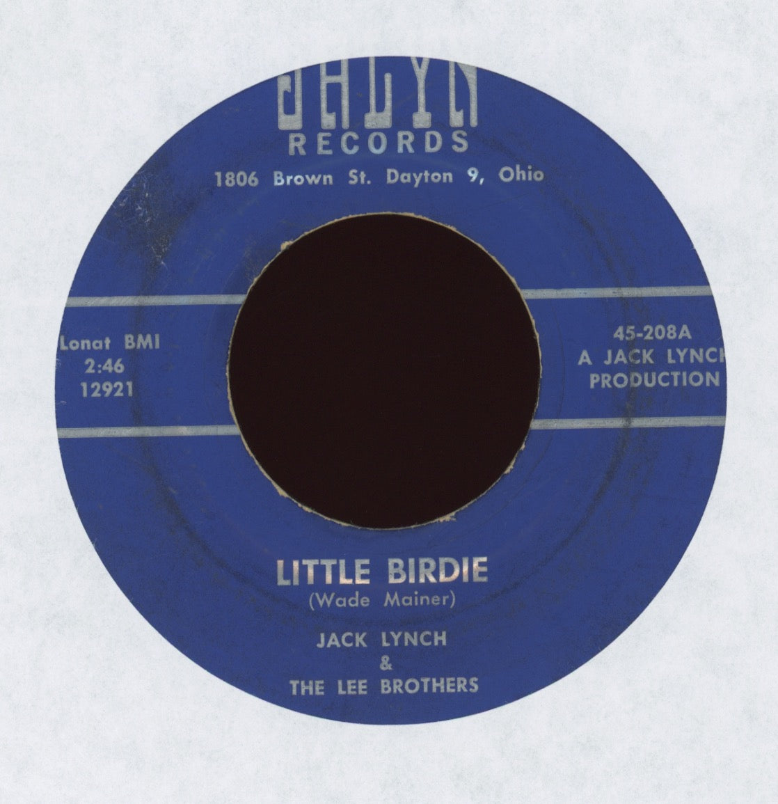 Jack Lynch & The Lee Brothers - Little Birdie on Jalyn