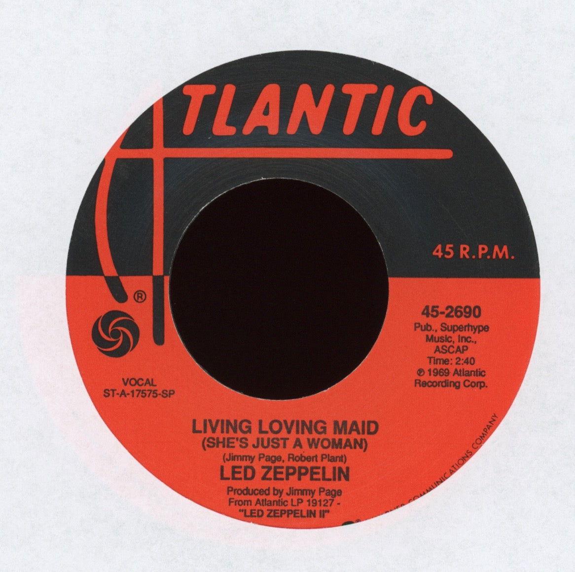 Led Zeppelin - Whole Lotta Love on Atlantic Reissue