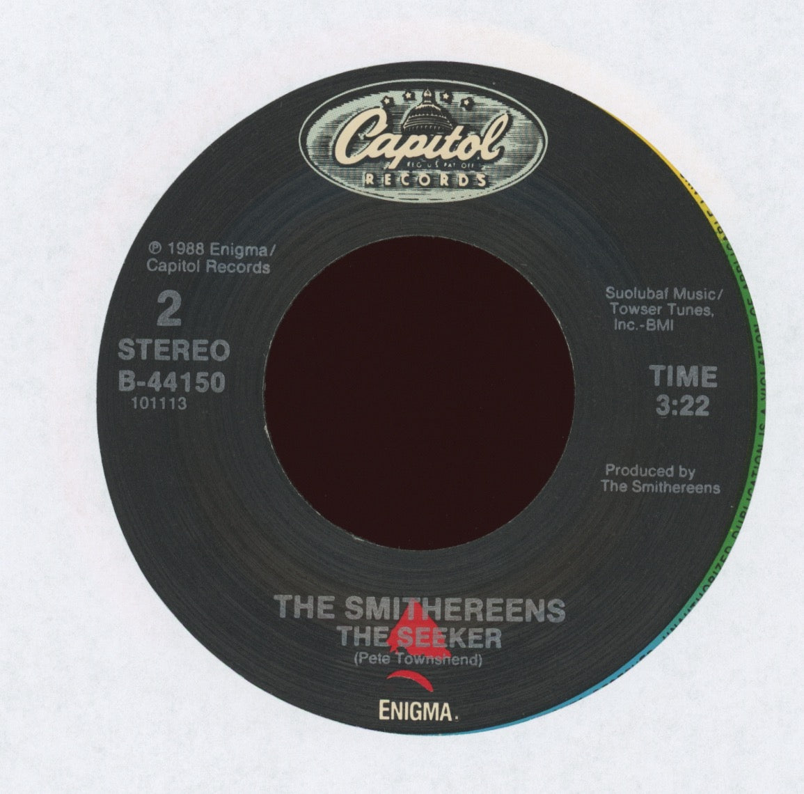 The Smithereens - Only A Memory on Capitol With Picture Sleeve
