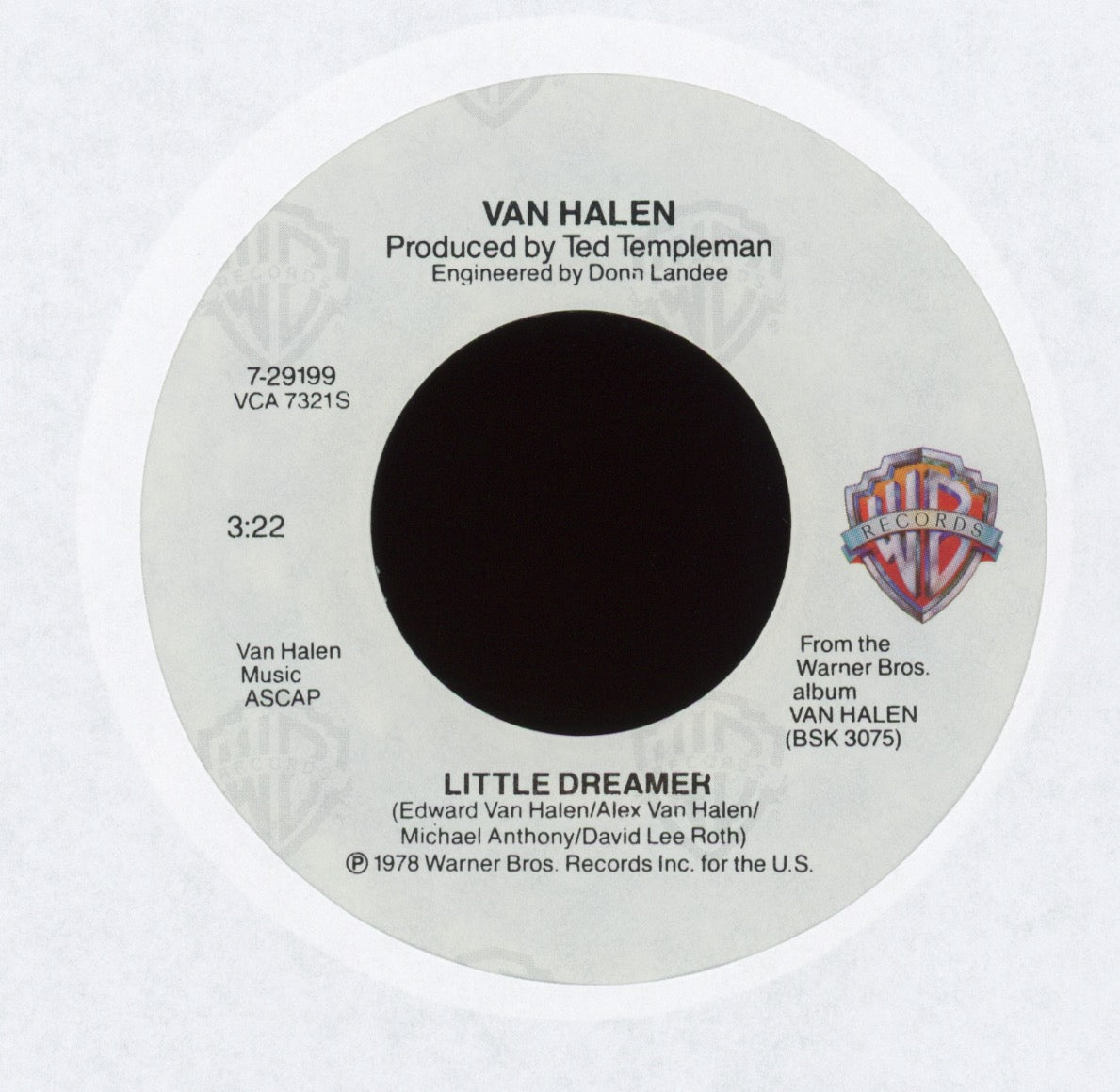 Van Halen - Hot For Teacher on WB With Poster Sleeve
