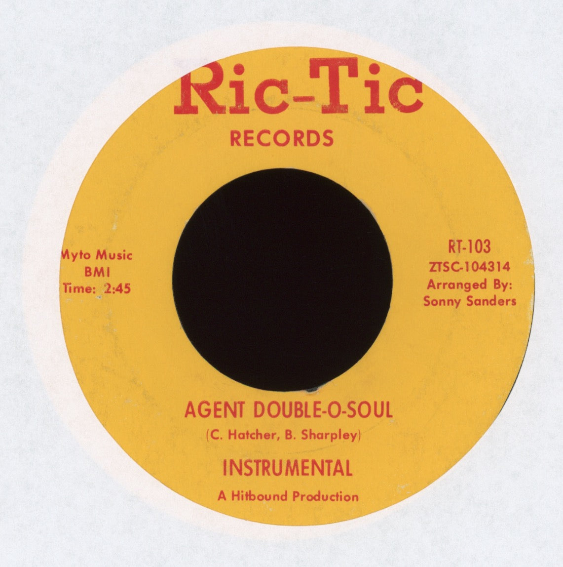 Edwin Starr - Agent Double-O-Soul on Ric Tic – Plaid Room Records