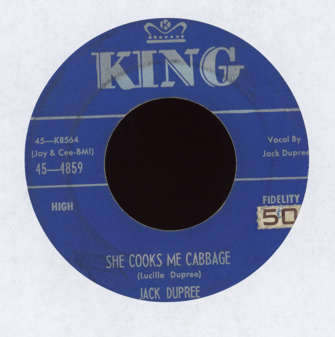 Jack Dupree - She Cooks Me Cabbage on King