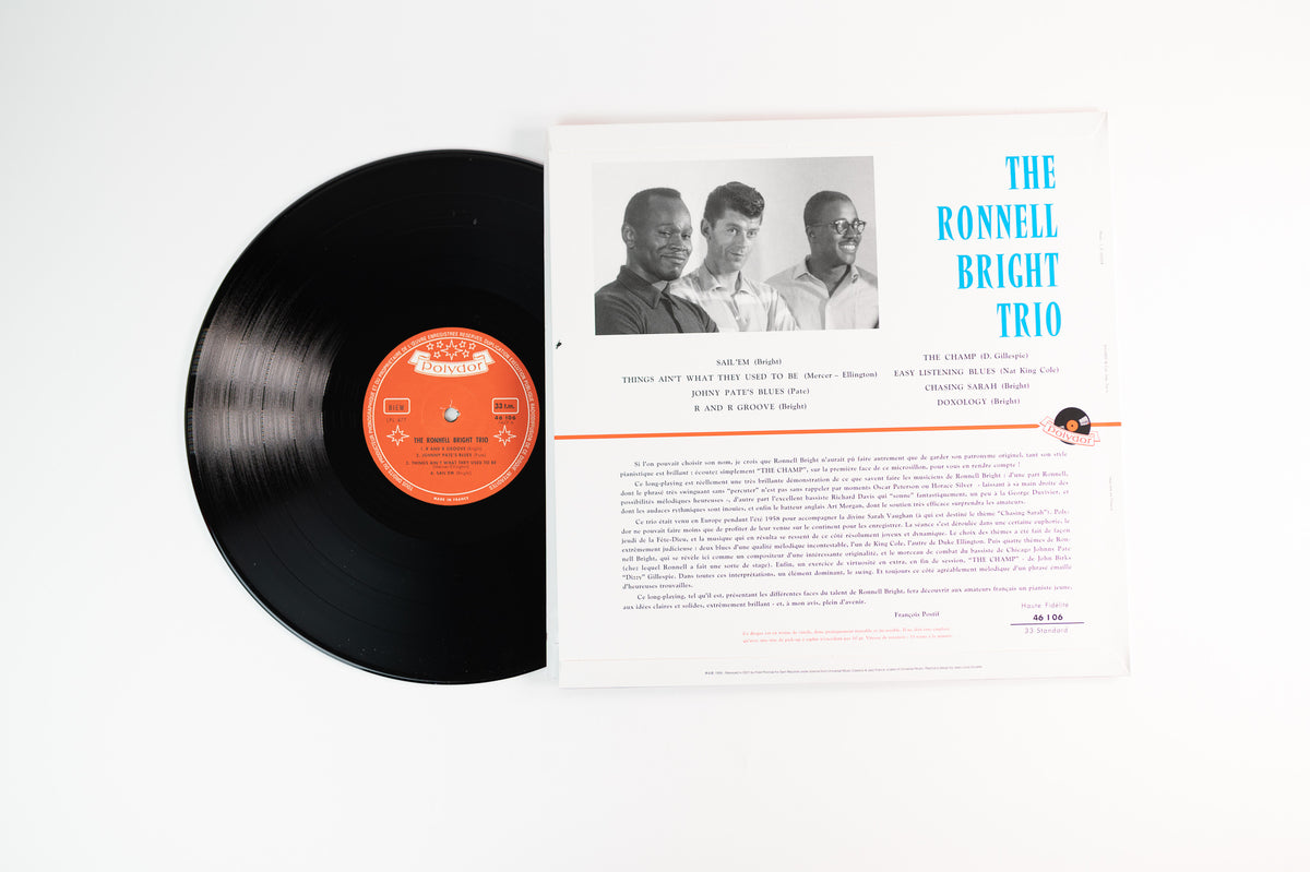 The Ronnell Bright Trio - The Ronnell Bright Trio on Sam Polydor Ltd 1 ...