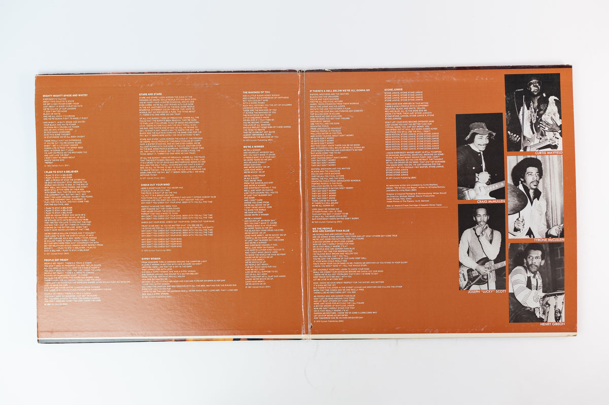 Curtis Mayfield - Curtis / Live! on Curtom – Plaid Room Records