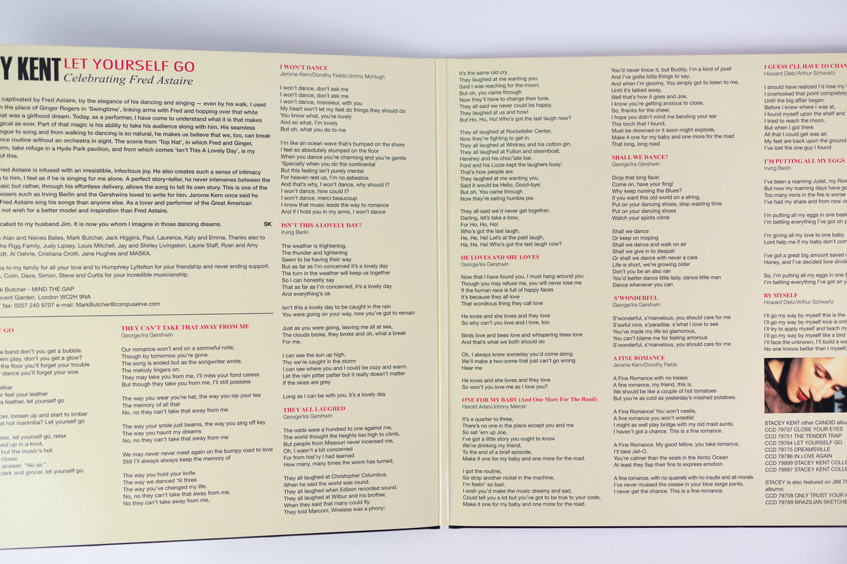 Stacey Kent - Let Yourself Go: Celebrating Fred Astaire on Candid / Pu ...