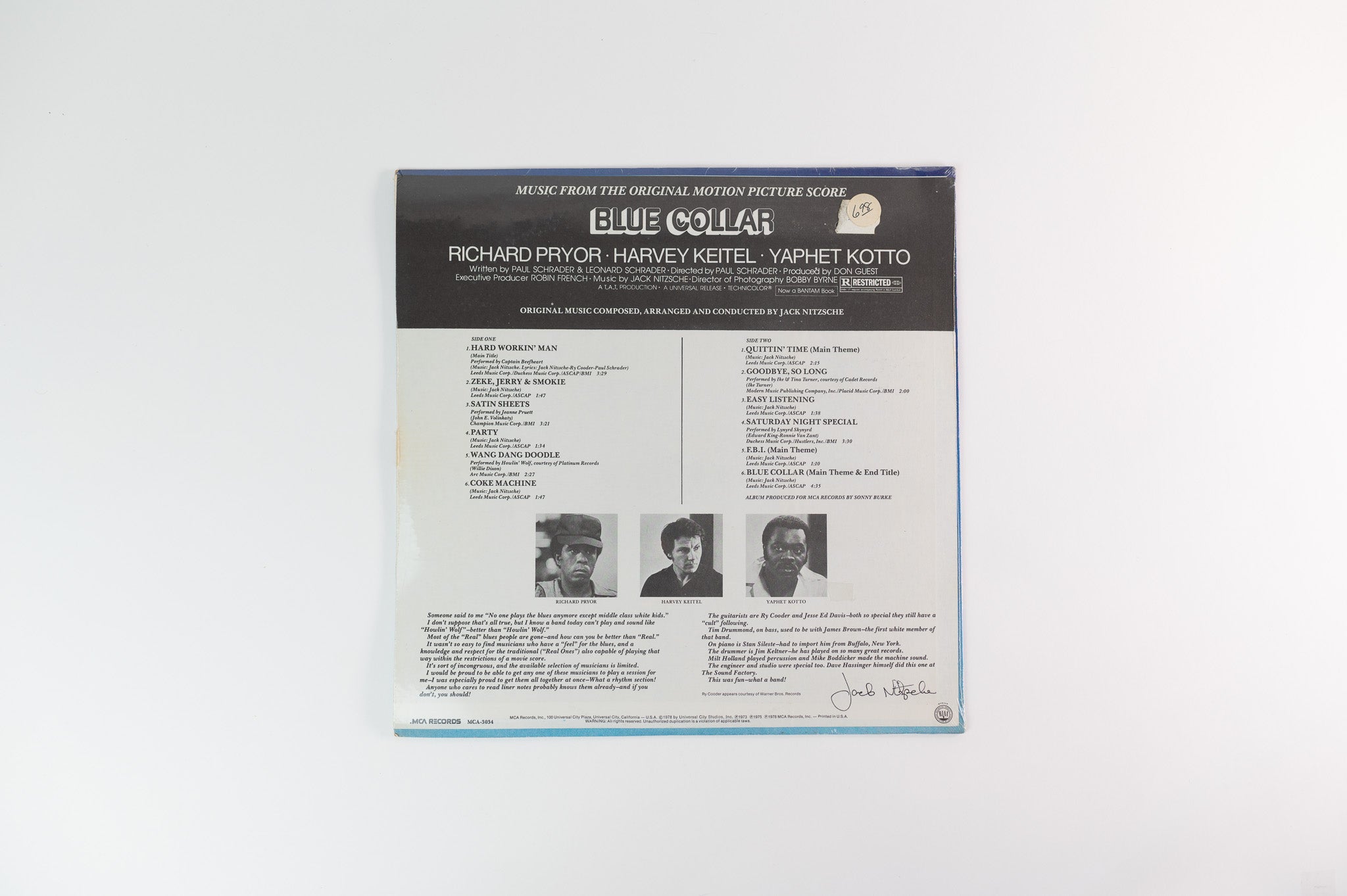Various - Blue Collar (Music From The Original Motion Picture Score) o