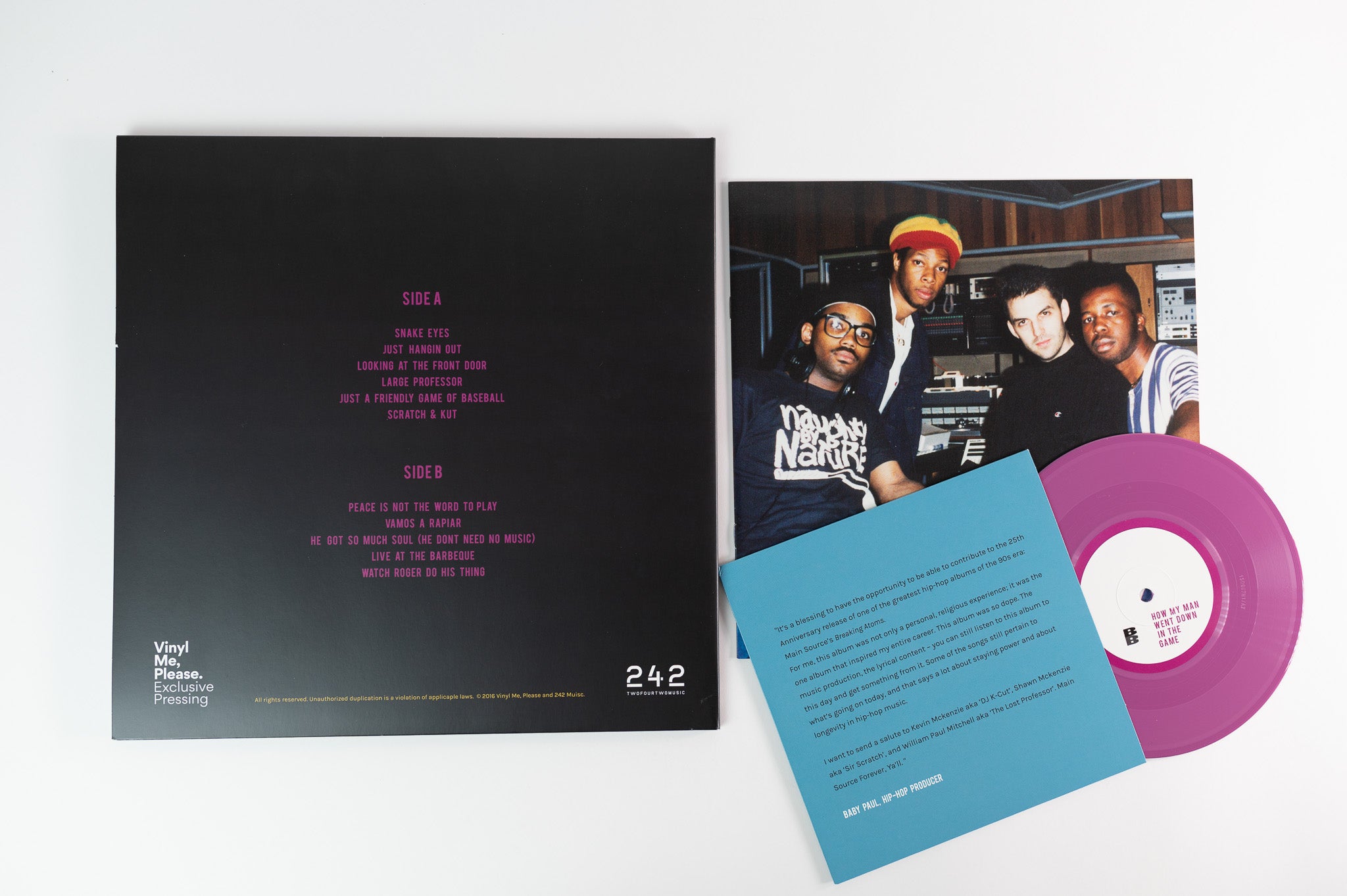 Main Source - Breaking Atoms Vinyl Me Please Orange in Clear Reissue