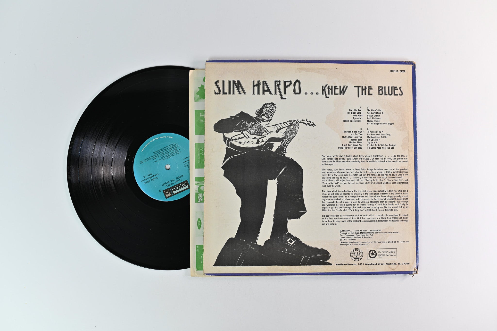 Slim Harpo - Slim Harpo Knew The Blues on Excello – Plaid Room Records