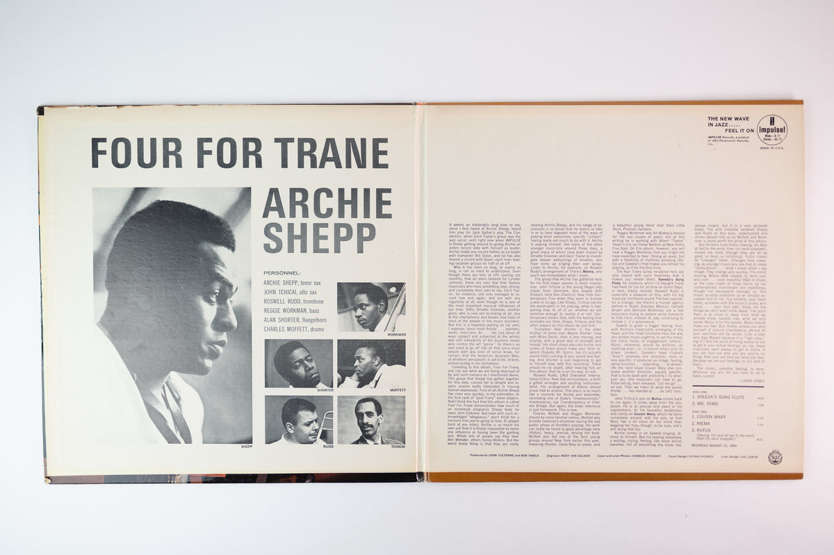 Archie Shepp - Four For Trane on ABC Impulse 1968 Second Pressing ...