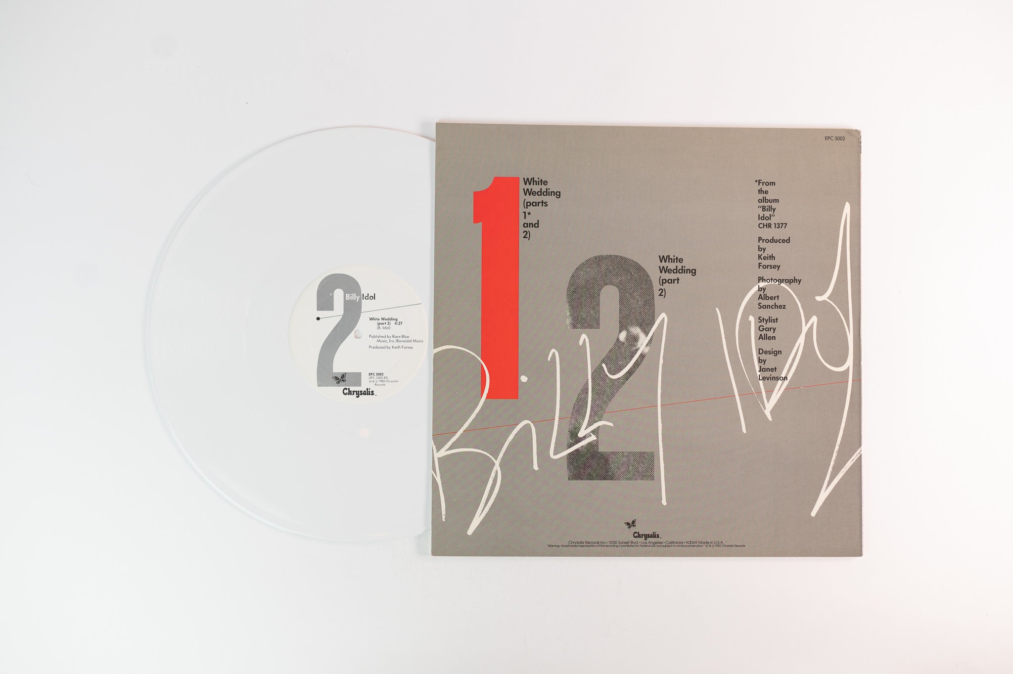 Billy Idol White Wedding Album Cover