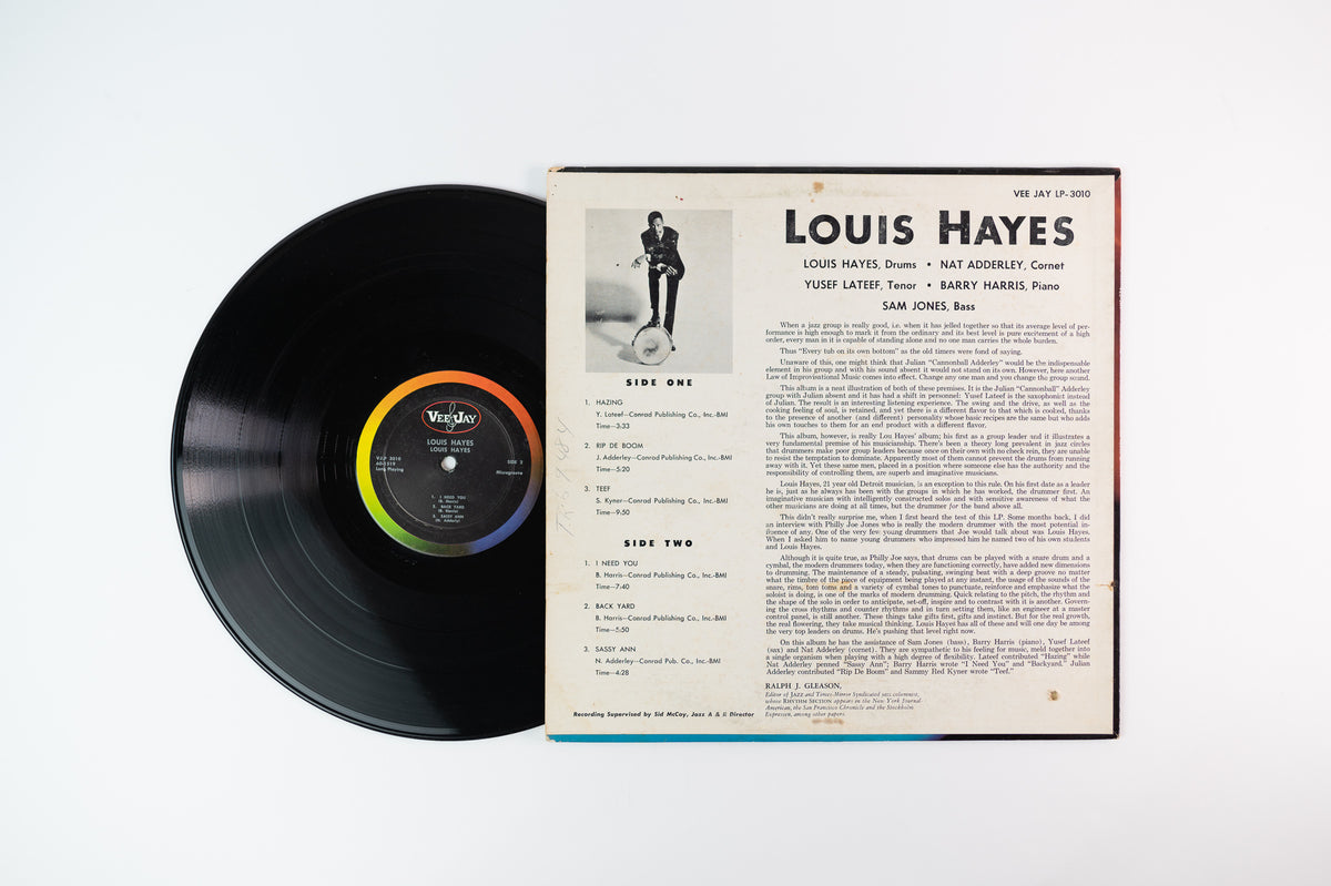 Louis Hayes - Louis Hayes on Vee Jay Mono Deep Groove – Plaid Room Records