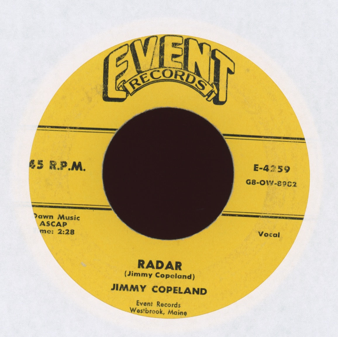 Jimmy Copeland - Radar on Event