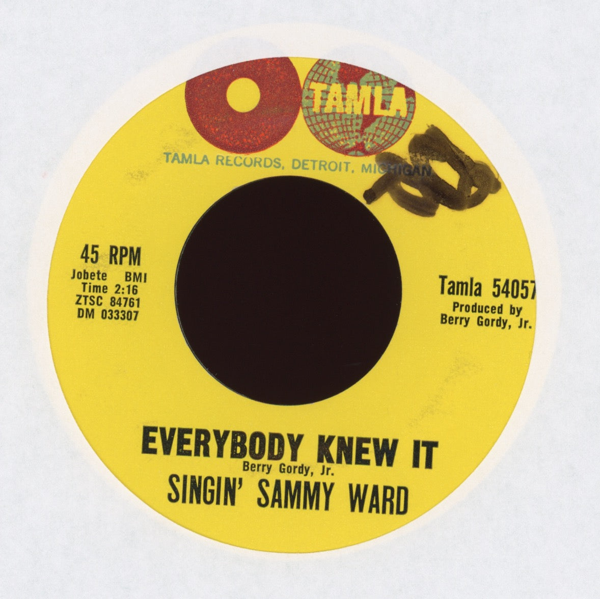 Singin' Sammy Ward - Big Joe Moe on Tamla