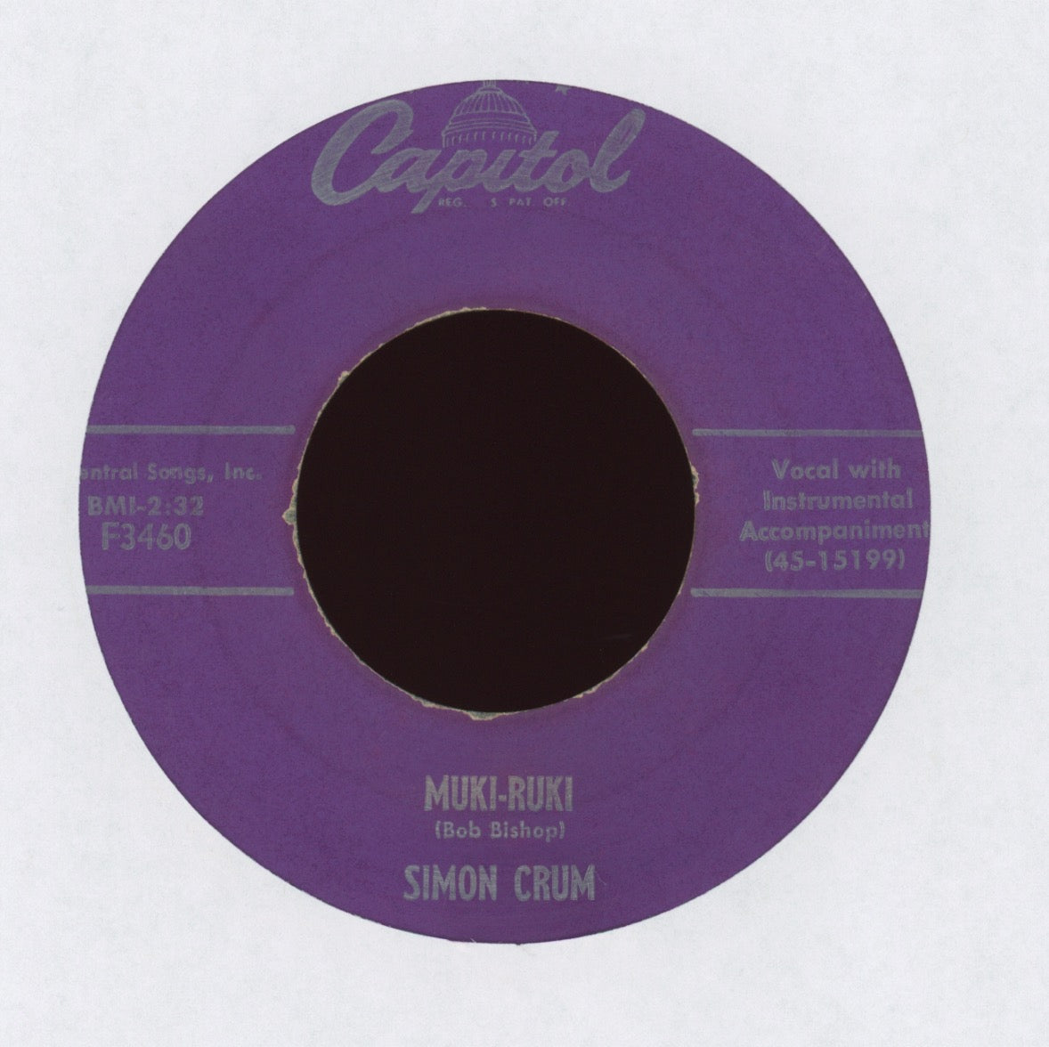 Simon Crum - Bop Cat Bop on Capitol – Plaid Room Records